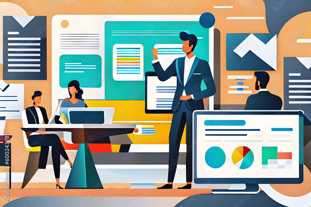 Business concept clipart illustration Stock Illustration | Adobe Stock