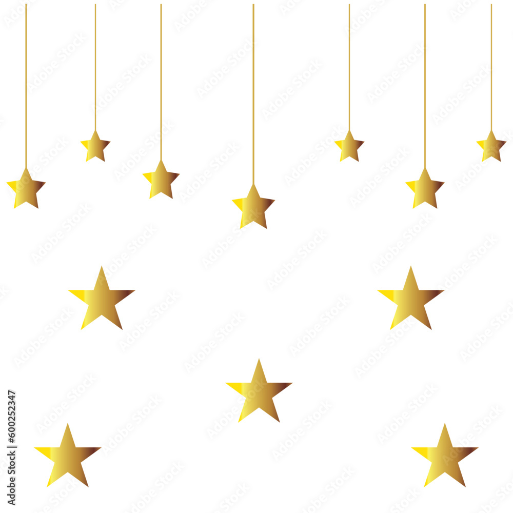 STARS LOGOS,HANGING STARS. set of stars,golden stars, stars vectors ...