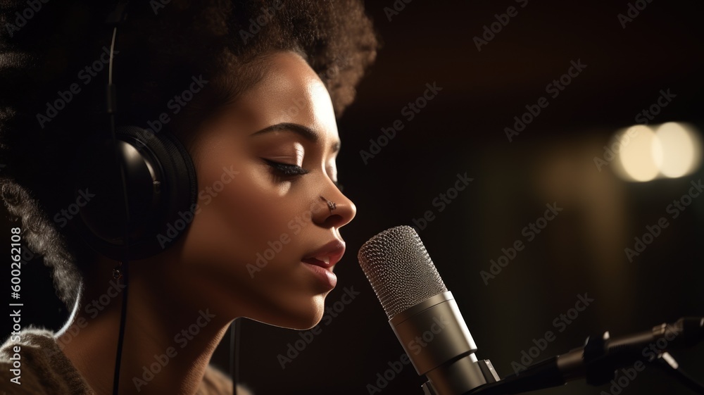 R&B Singer Female African-American Young Adult Recording vocals for ...