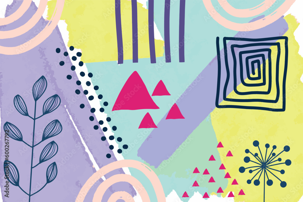 Bright modern background illustrations for printing, screensavers ...