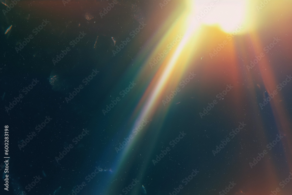 Film Dust Light Leaks Overlay: Vintage Style Lens Flares, Dusty ...