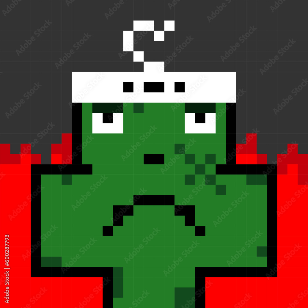 8 bit of pixel froggy character. fighting froggy in vektor ...