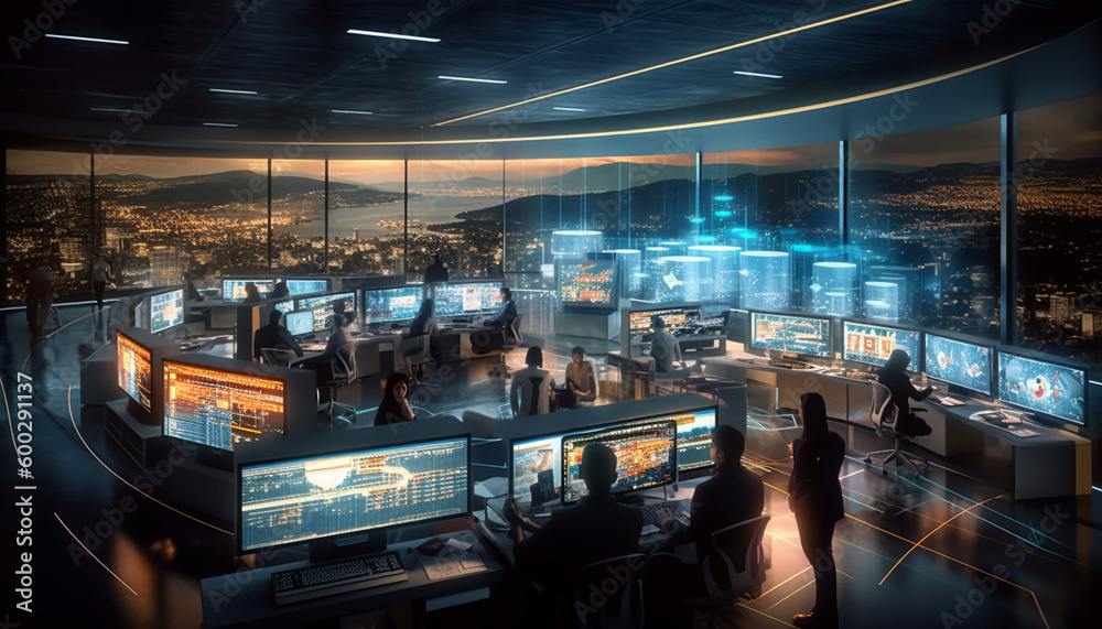 Smart City's Central Hub: Experts Monitoring Infrastructure in a ...