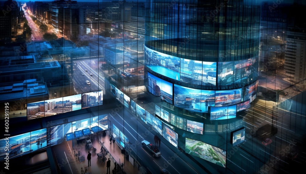 Smart City's High-Tech Command Center with Advanced Surveillance and ...