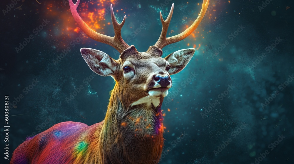 good mythical male deer poster design, Art, epic, creativity, High ...