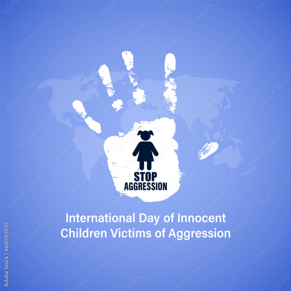 Vector illustration of Children Victims of Aggression social media ...