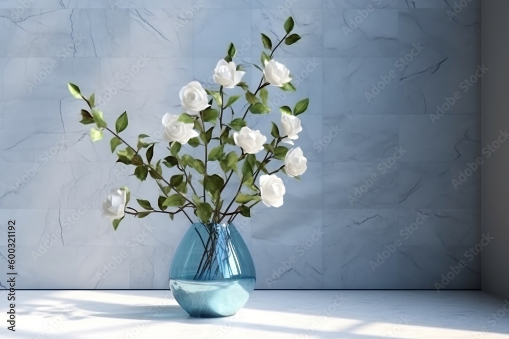 Luxury Interior Design Display Background Featuring a 3D Transparent ...