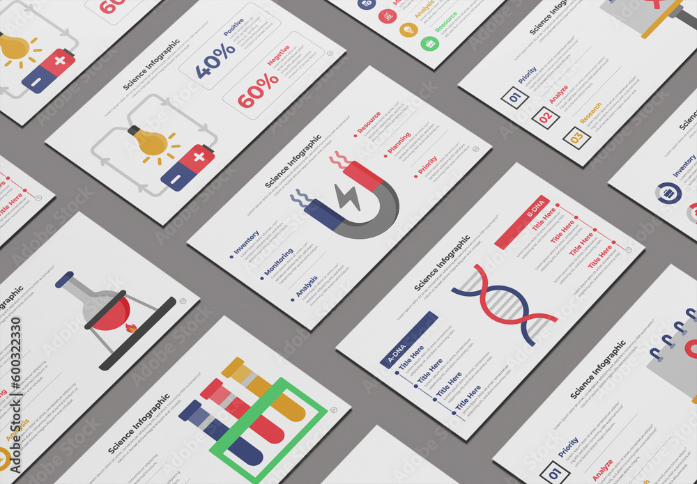 Science Infographic Presentation Layout Stock Template | Adobe Stock