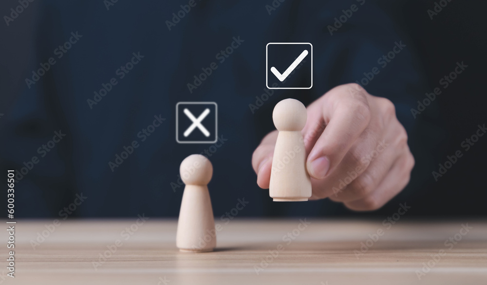 Block people show the right check marks and are wrong. select the check ...