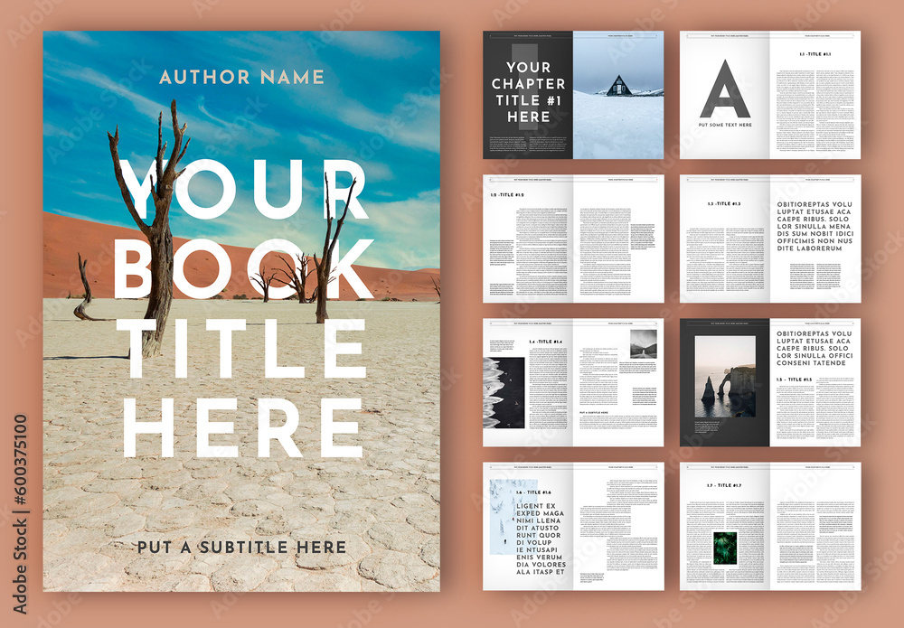 Print Book Layout Stock Template | Adobe Stock