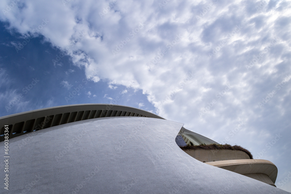 Zdjęcie Stock: Palais des Arts à Valence en Espagne - Architecture ...