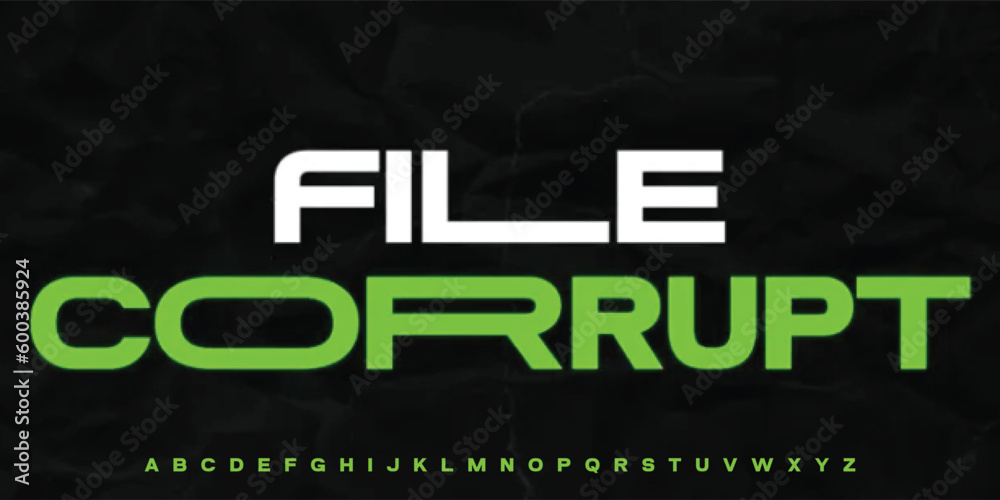 Futuristic ancient modern techno sci fi display font, abstract ...