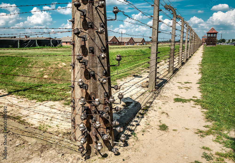 Auschwitz-Birkenau concentration camp in occupied Poland during World ...