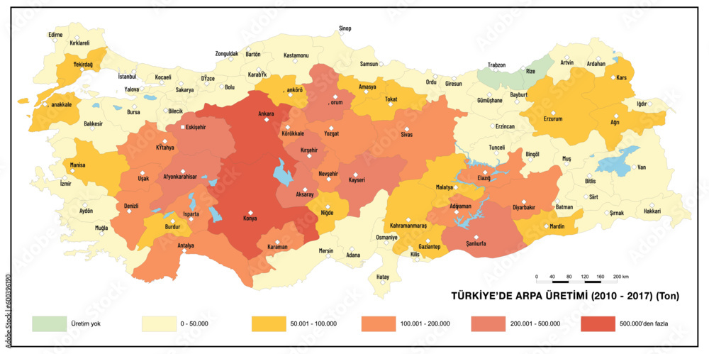 Map of Turkiye Tungsten Extracted Areas, Tungsten, Mine, Turkiye Map ...