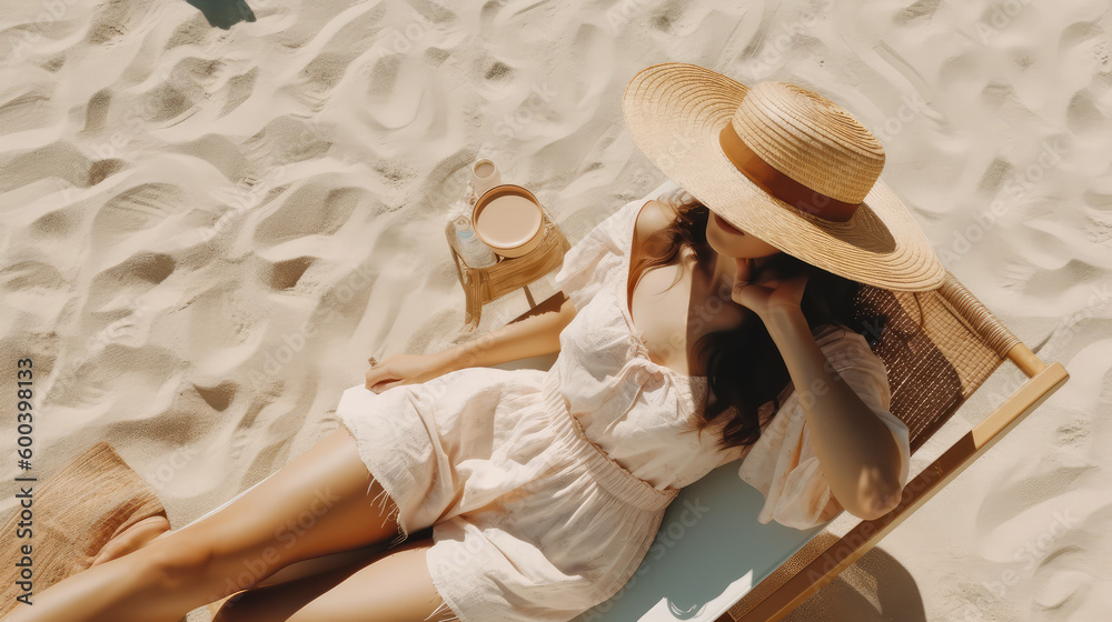 Summer Sun-kissed Vacation. A tropical-themed background featuring a ...