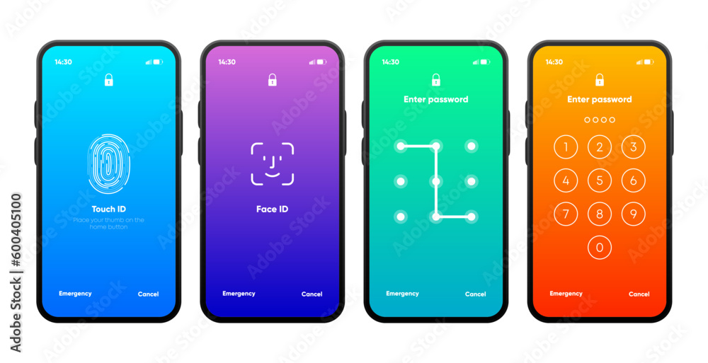 Screen Lock Authentication Password Smartphone Template Phone Id