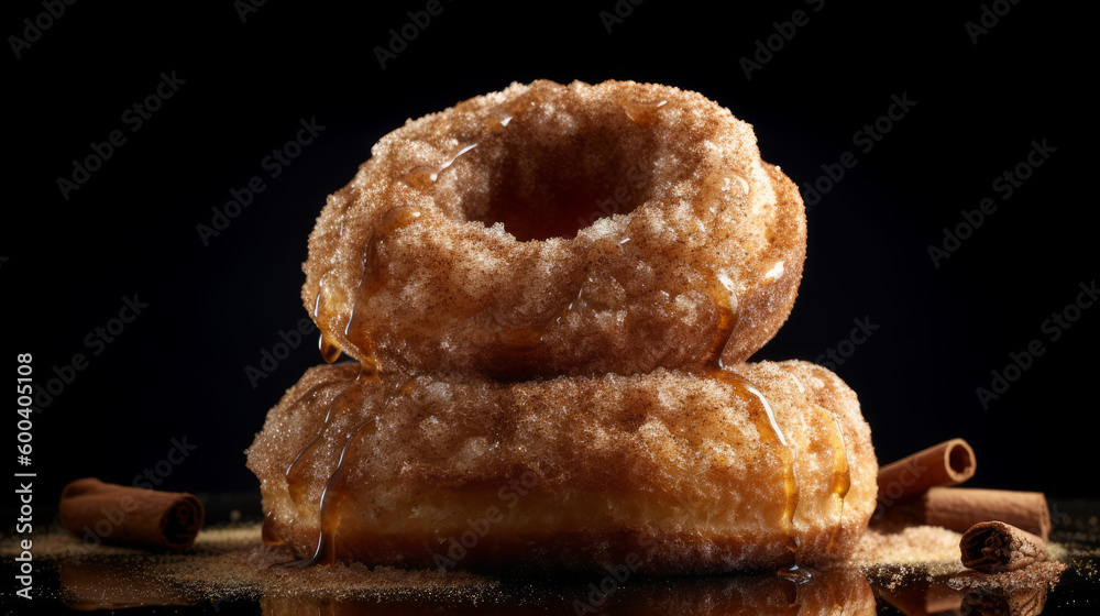 Shakoy - Filipino twisted doughnut with cinnamon and sugar. Generative ...