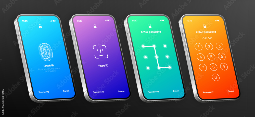 Screen Lock Authentication Password Smartphone Template Phone Id