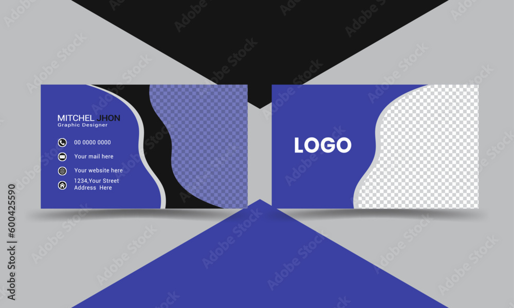 professional Minimalist Double sided business card template.relevance ...