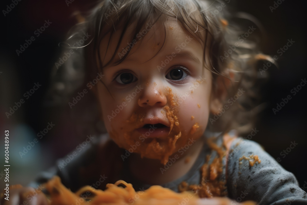 Messy Food Adventure. Explore the messy world of a toddler diving into ...