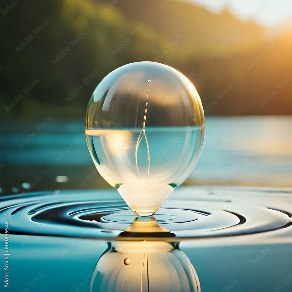 Experience the beauty of nature with our stunning water drop photograph ...