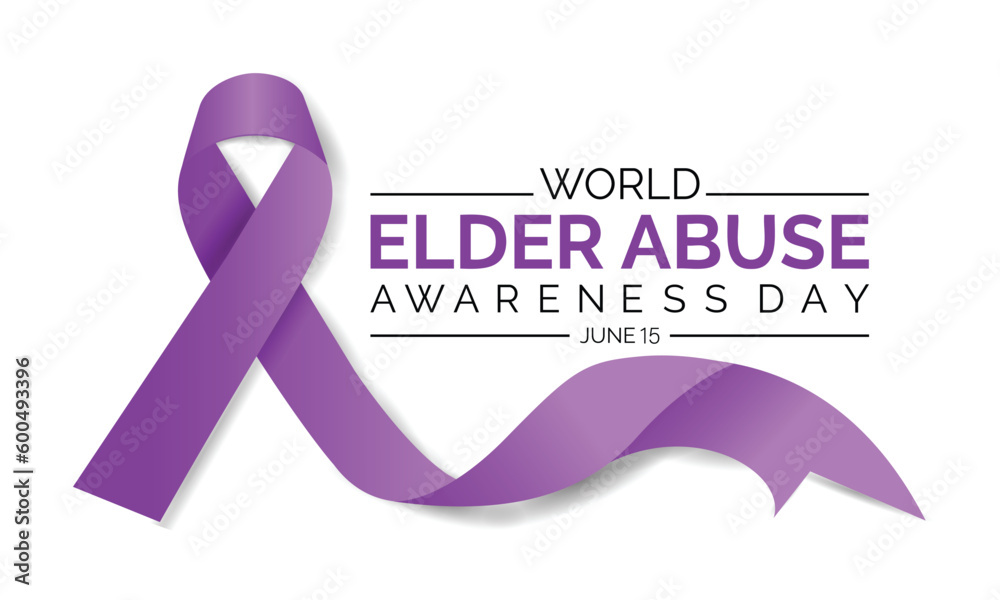World Elder abuse awareness day June 15 . Banner, poster for awareness ...