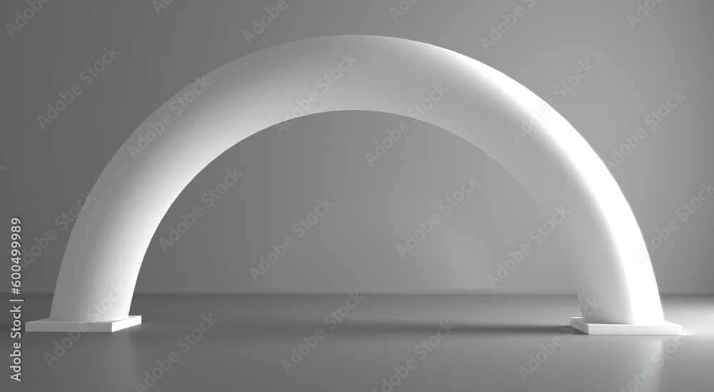 Inflatable arch, 3d rendering. Advertising arch template. Suitable for ...