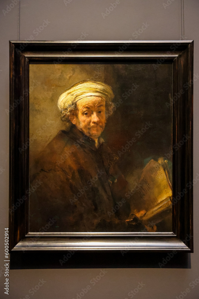 Amsterdam, Netherlands - March 29, 2023: "Self Portrait as the Apostle ...