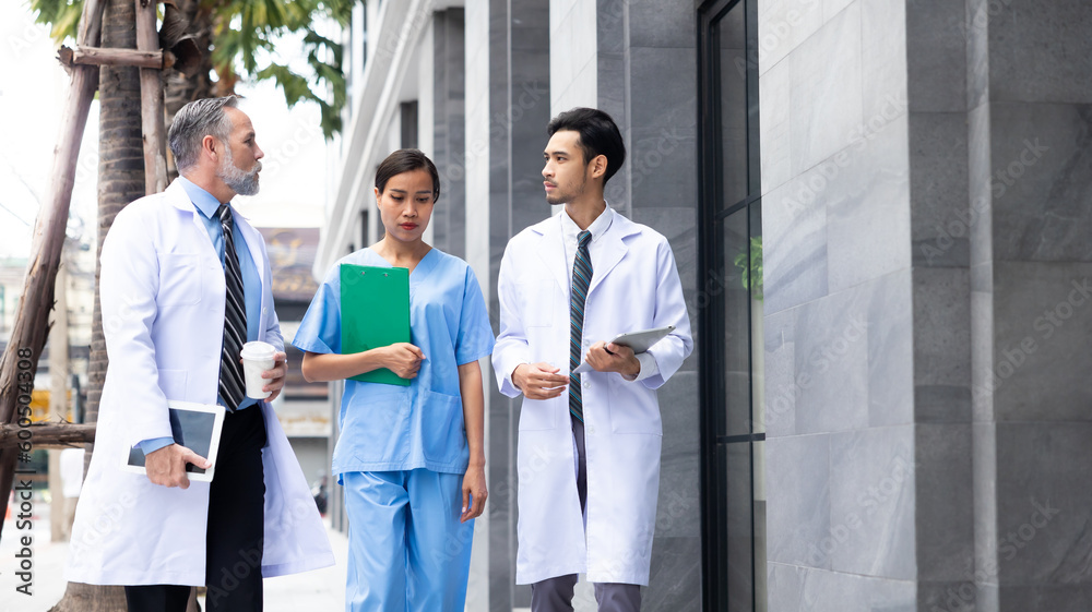 Professional medical staff people successful and teamwork concept ...