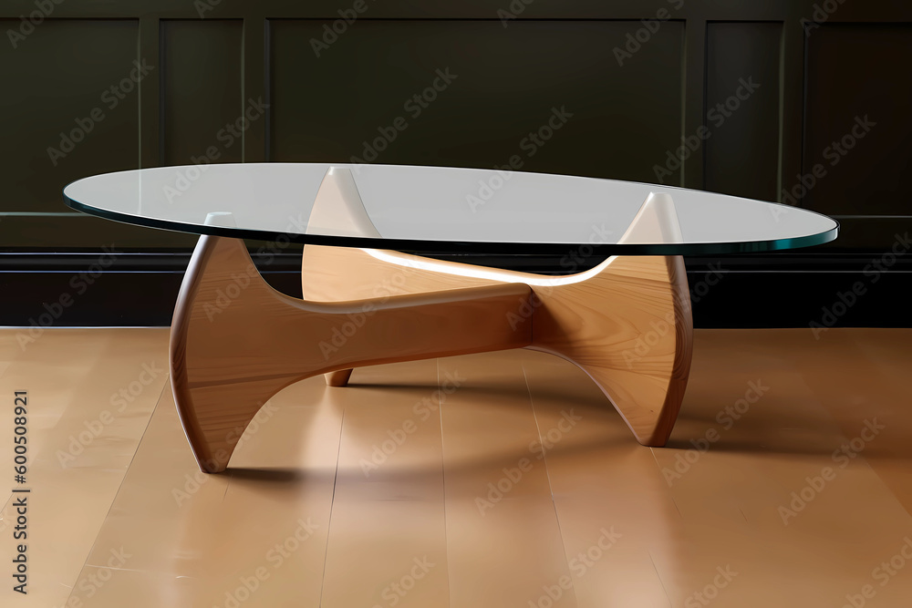 Noguchi Coffee Table - United States/Japan - A low coffee table with a ...