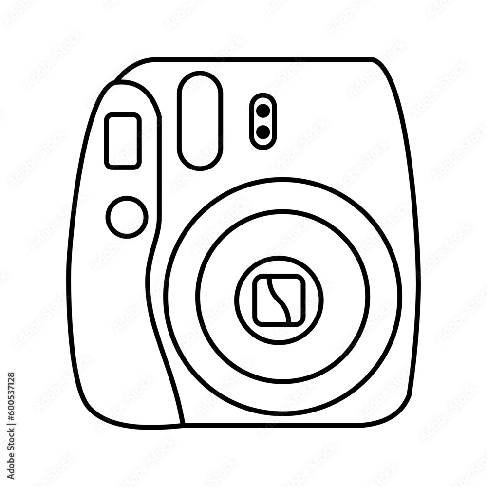 Polaroid Camera Icon for Logo and More Stock Vector | Adobe Stock