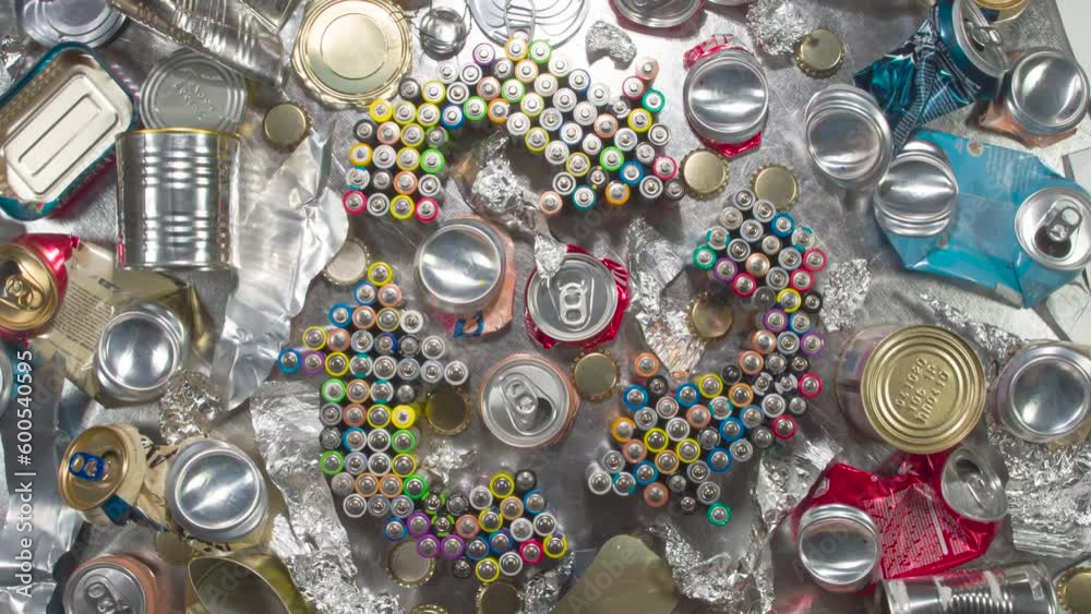 Stockvideon Collecting Non-Ferrous Metal for Recycling. The recycling ...