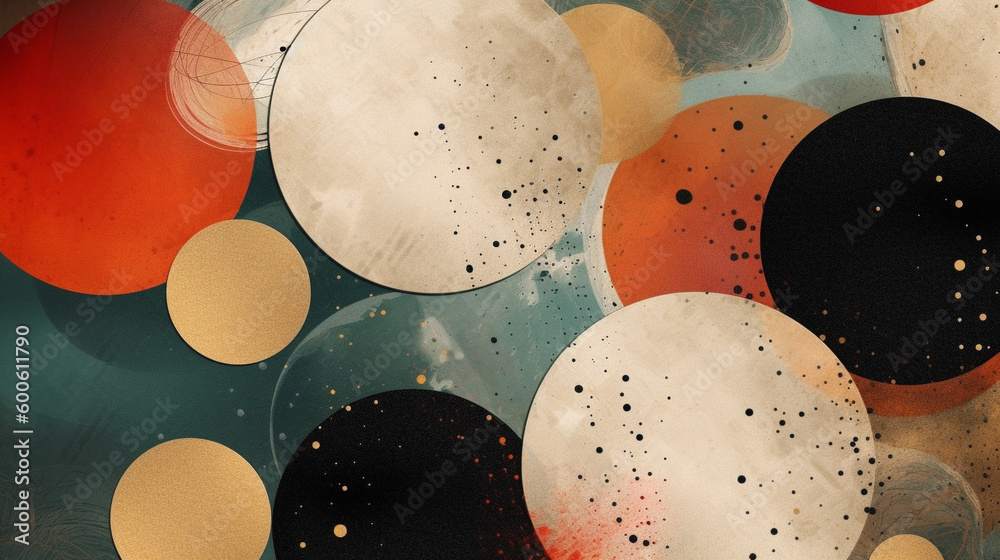 Generative AI, a collage effect for a creative and artistic website ...
