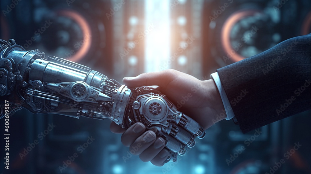 Robot shaking hands with humans Shaking hands with the future: human ...