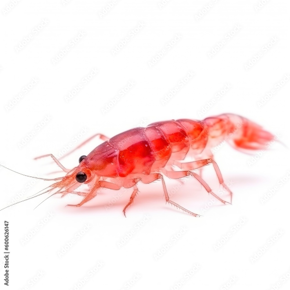 cherry shrimp isolated on white background, generate ai Stock ...