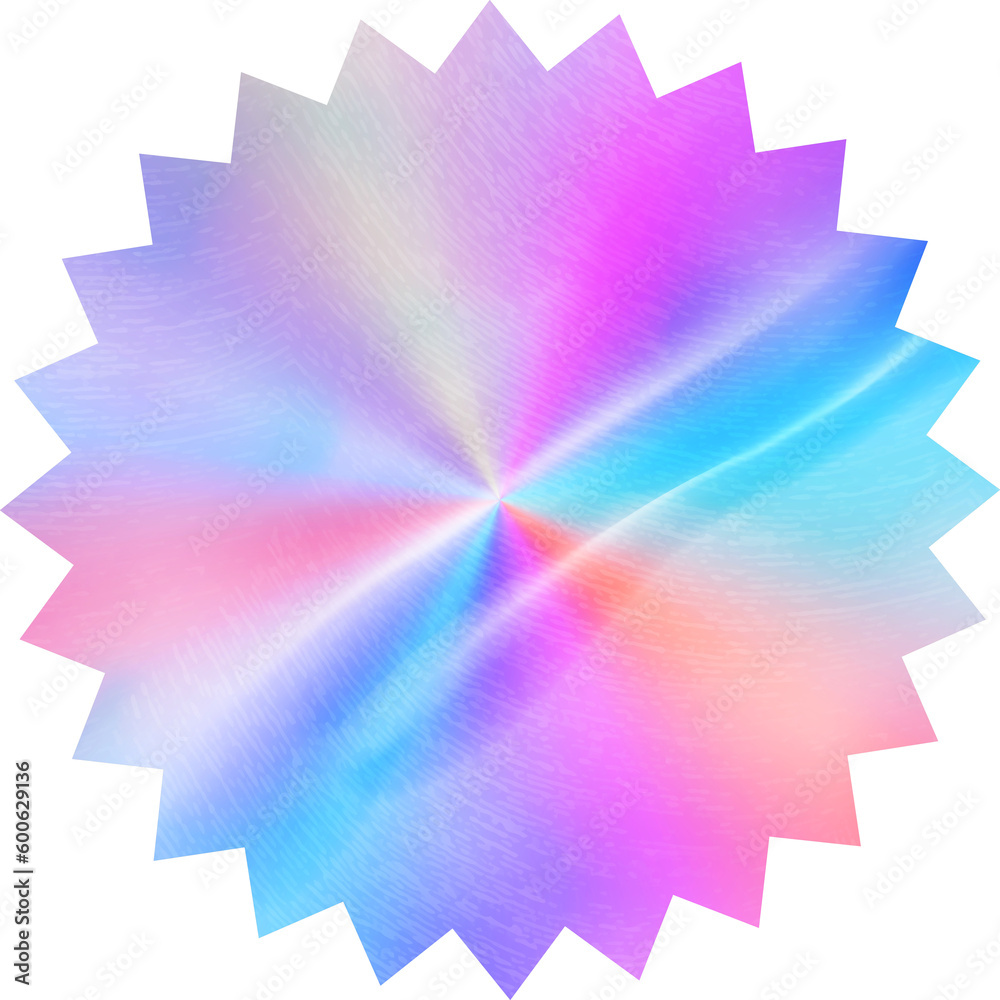 Striking holographic sticker design, perfect for creating eye-catching ...
