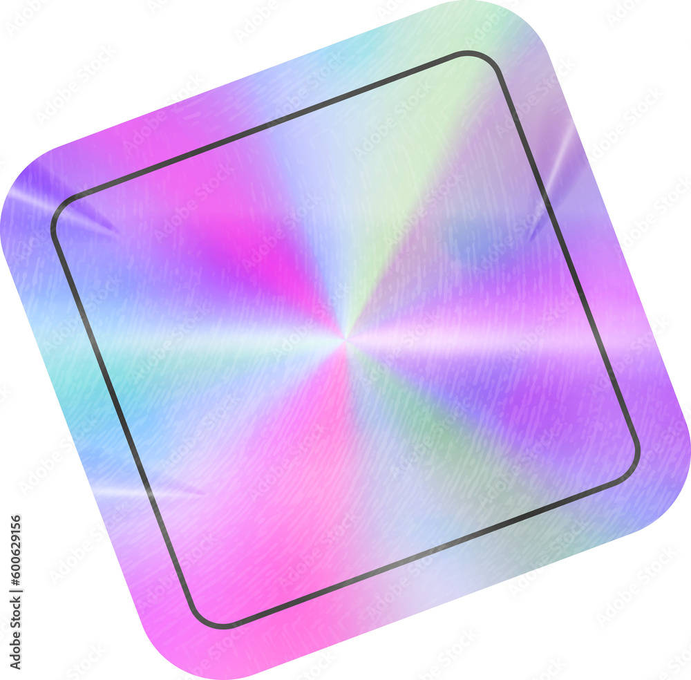 Striking holographic sticker design, perfect for creating eye-catching ...