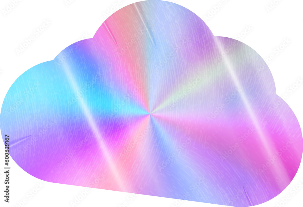 Striking holographic sticker design, perfect for creating eye-catching ...