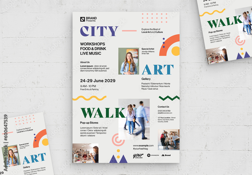 Creative Event Flyer Template Stock Template | Adobe Stock