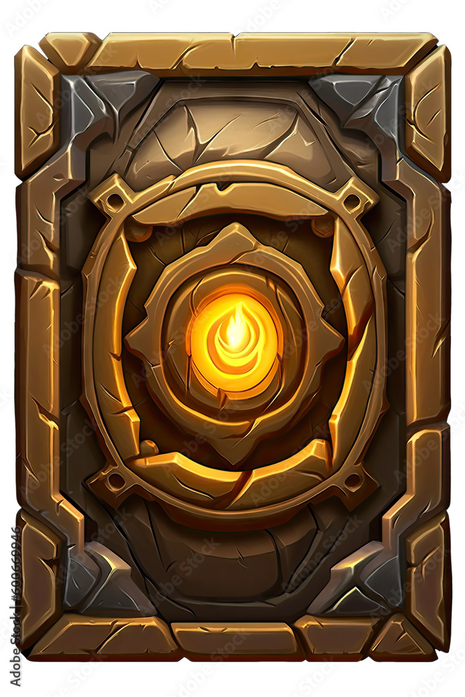 Card deck design. Card back design in casual style. 2d mobile game ...