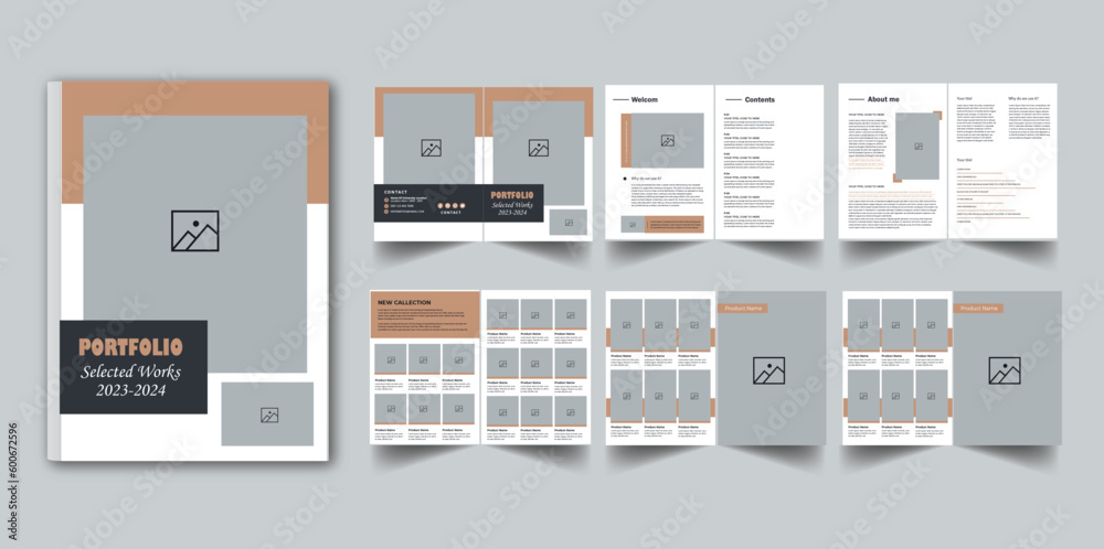 Modern Portfolio Layout & Multipurpose company product catalogue design ...