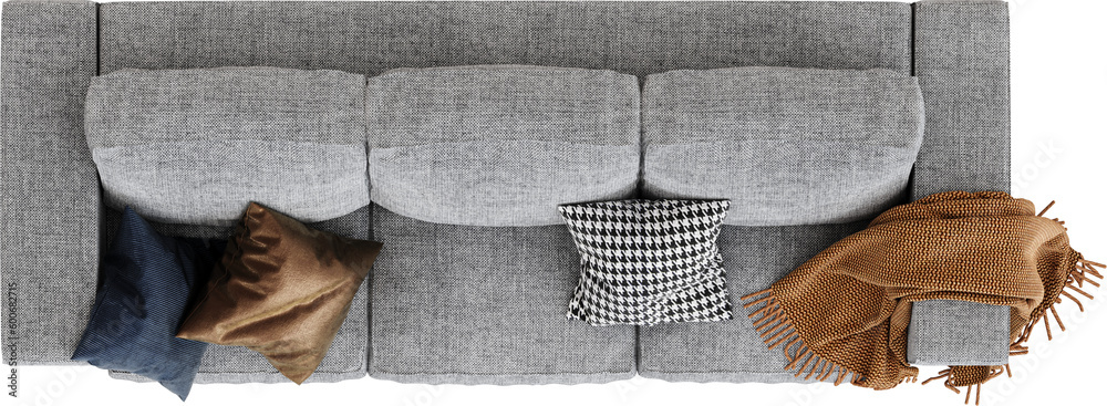 Top view isolated png Sofa, architecture plans layout Stock ...