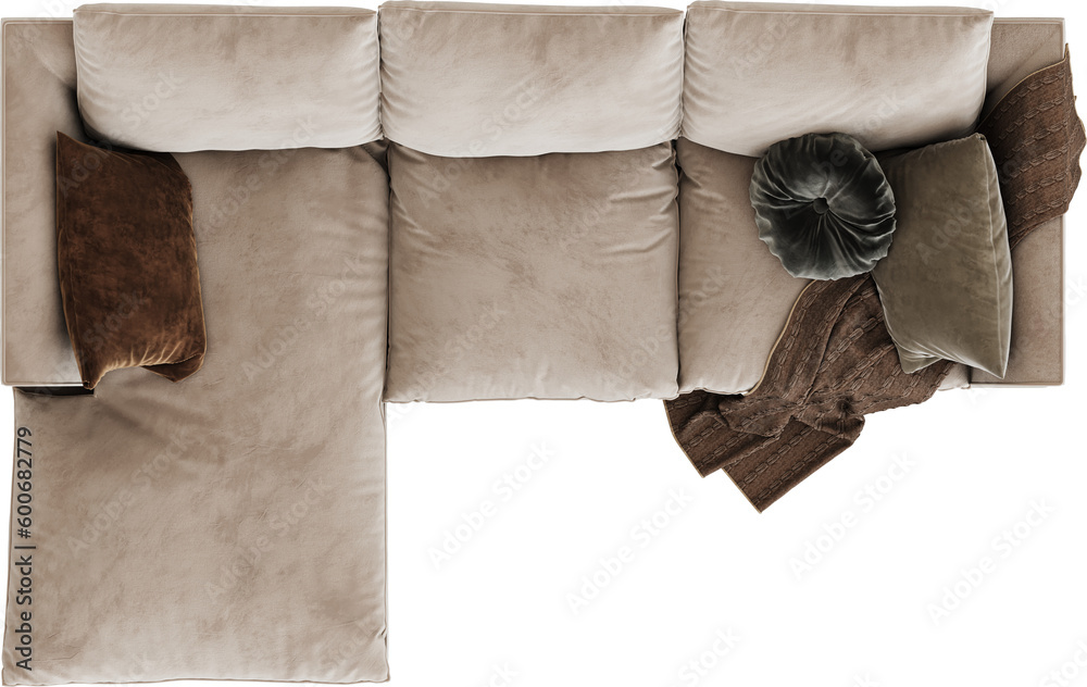 Top view isolated png Sofa, architecture plans layout Stock ...