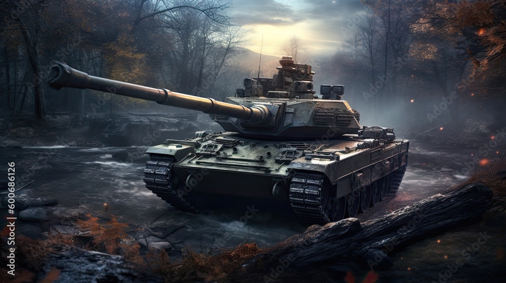Battlefield Dynamics: Military Tank Action, War Conflict, Armor ...