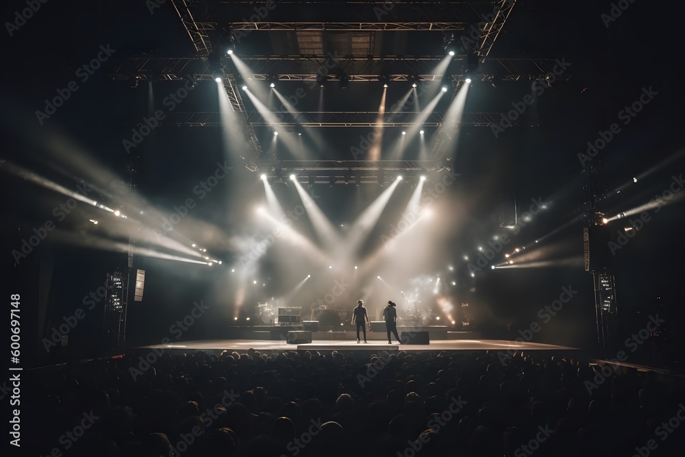 Stage lights at the concert , .highly detailed, cinematic shot photo ...