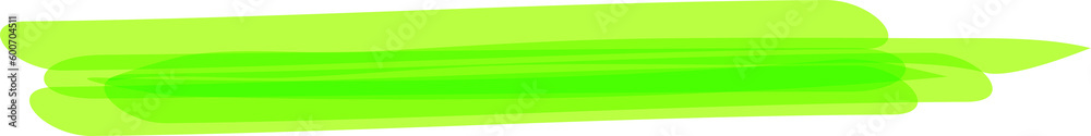 Hand drawn green highlight marker stripes on transparent background ...