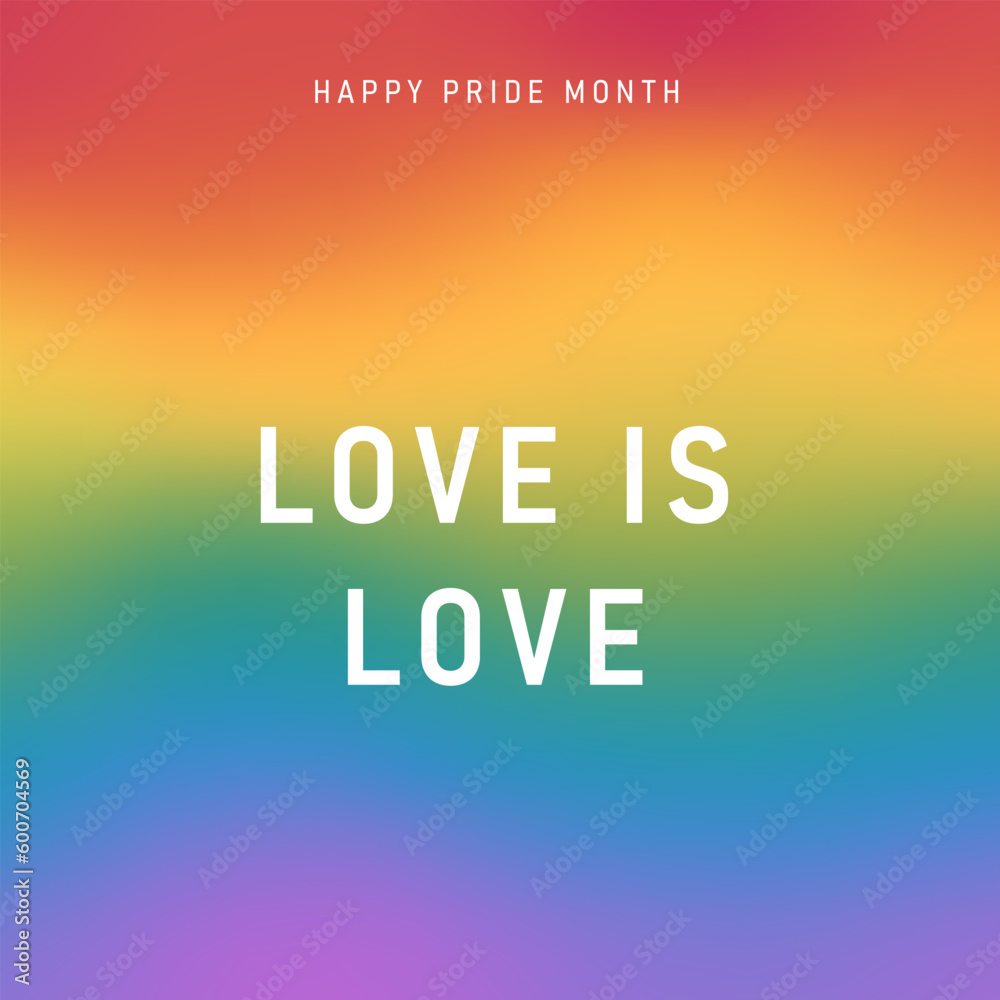 Pride Month, banner, greeting card, poster, cover. LGBT colorful rainbow concept. Trendy ...