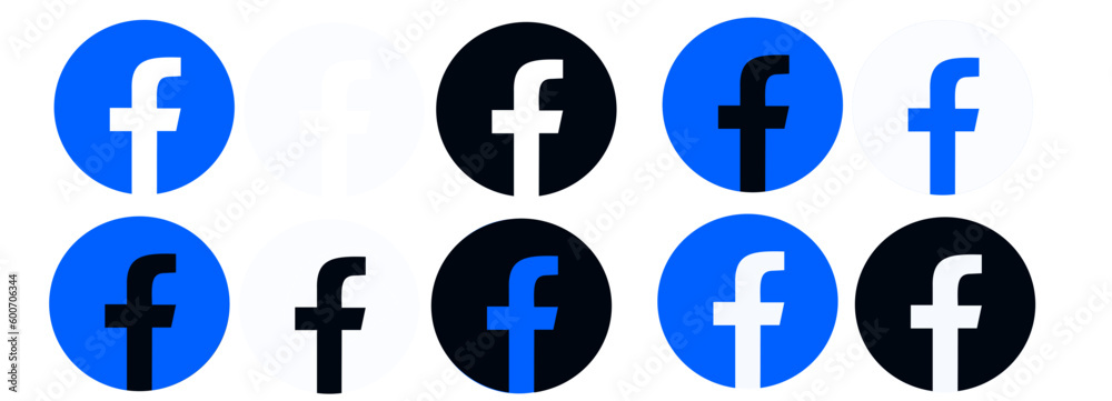 Fb round app png symbol isolated on transparent background collection ...