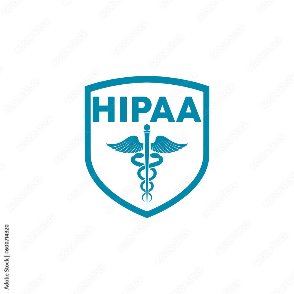 HIPAA shield isolated on transparent background Stock Illustration ...