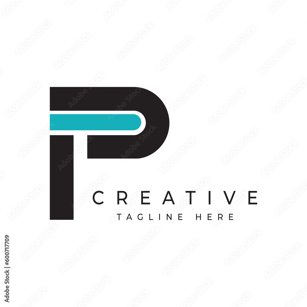 letter p logo vector template adobe stock.Modern elegant creative P ...